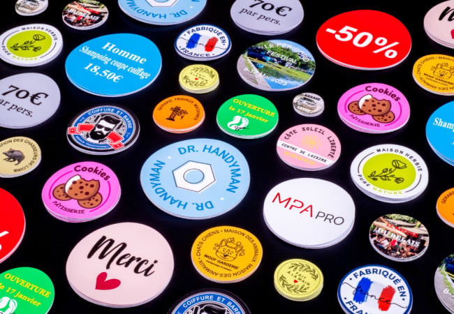 PACK DE 100 ( ROND) – Imprime moi ca